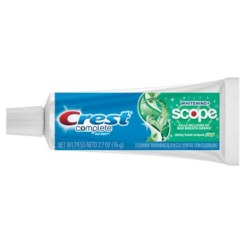CREST TRAVEL TOOTHPASTE - COMPLETE SCOPE – MVFA